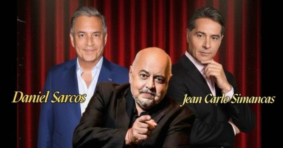 Claudio Nazoa, Daniel Sarcos y Jean Carlo Simancas juntos en las tablas
