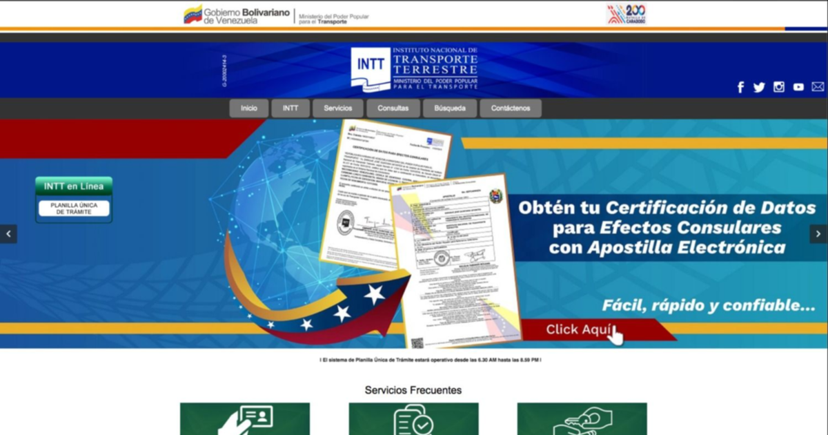 INTT en línea: Descubre los trámites disponibles en la web y gestiona ...