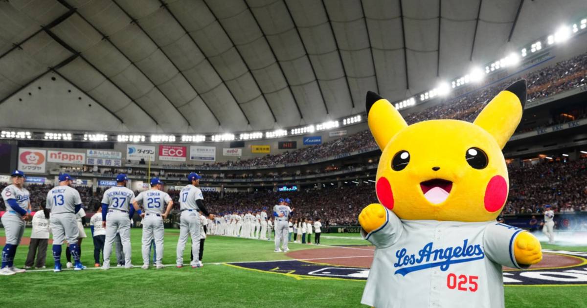 Pikachu fue el protagonista del Opening Day de la MLB en Tokio (+Video)
