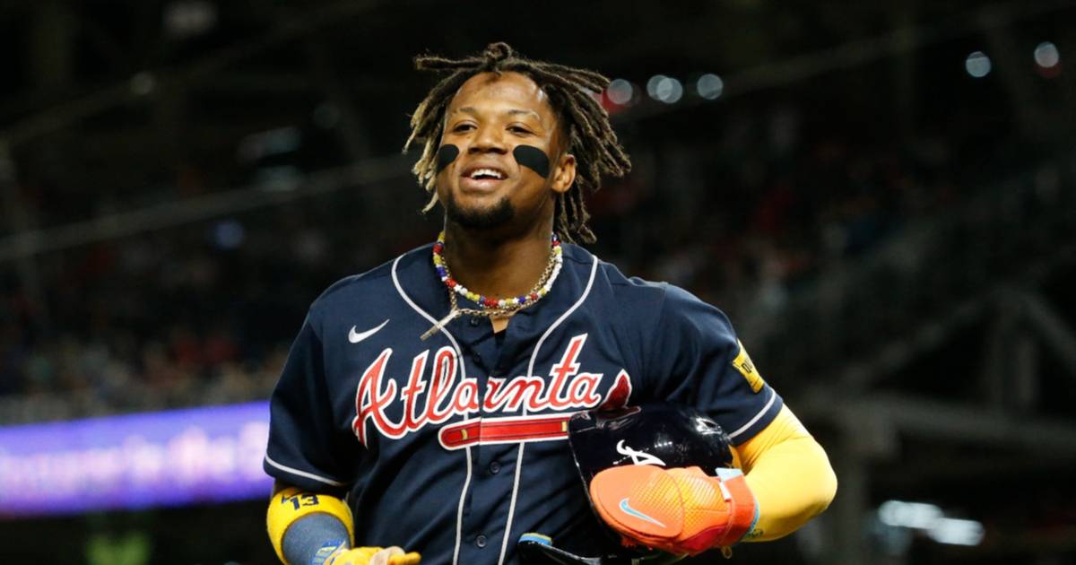 MLB: ¡Una flecha! mira a Ronald Acuña Jr. "volando" en las almohadillas ...