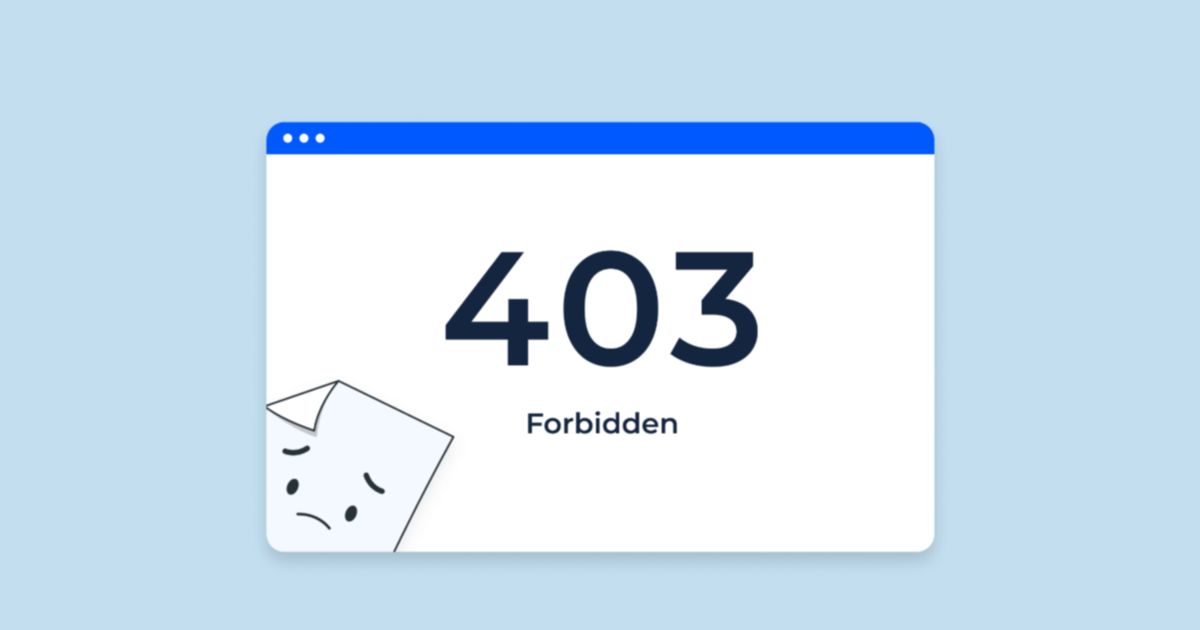 9 métodos para solucionar el error 403 Forbidden