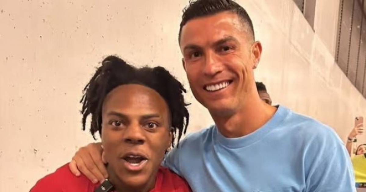 Streamer cumple el sueño de conocer a Cristiano Ronaldo