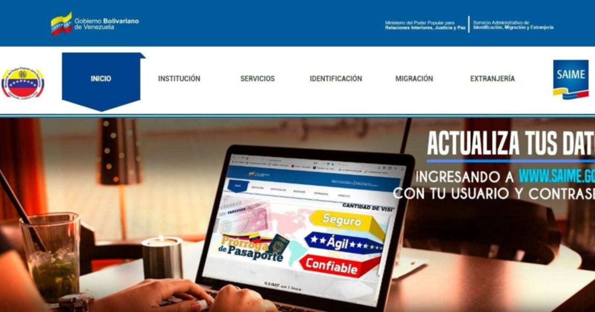 Saime: Paso a paso para corregir errores del pasaporte o cédula a ...