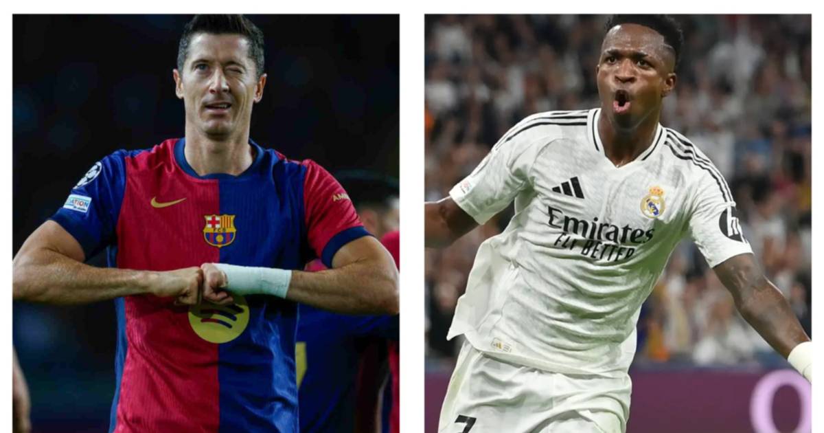 Robert Lewandowski se impone sobre Vinicius Jr y asecha su récord goleador