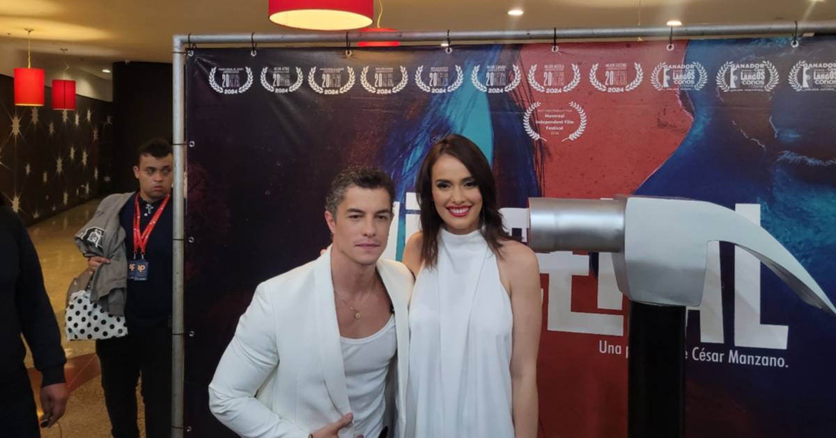 Irene Esser y José Ramón Barreto juntos en el preestreno de “Visceral”