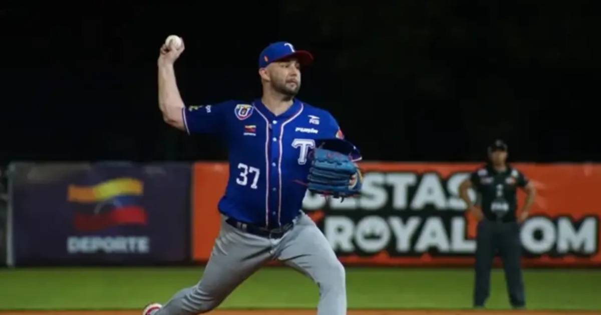 LVBP: Zac Grotz vive un cierre de 2025 magnífico con Tiburones de La Guaira