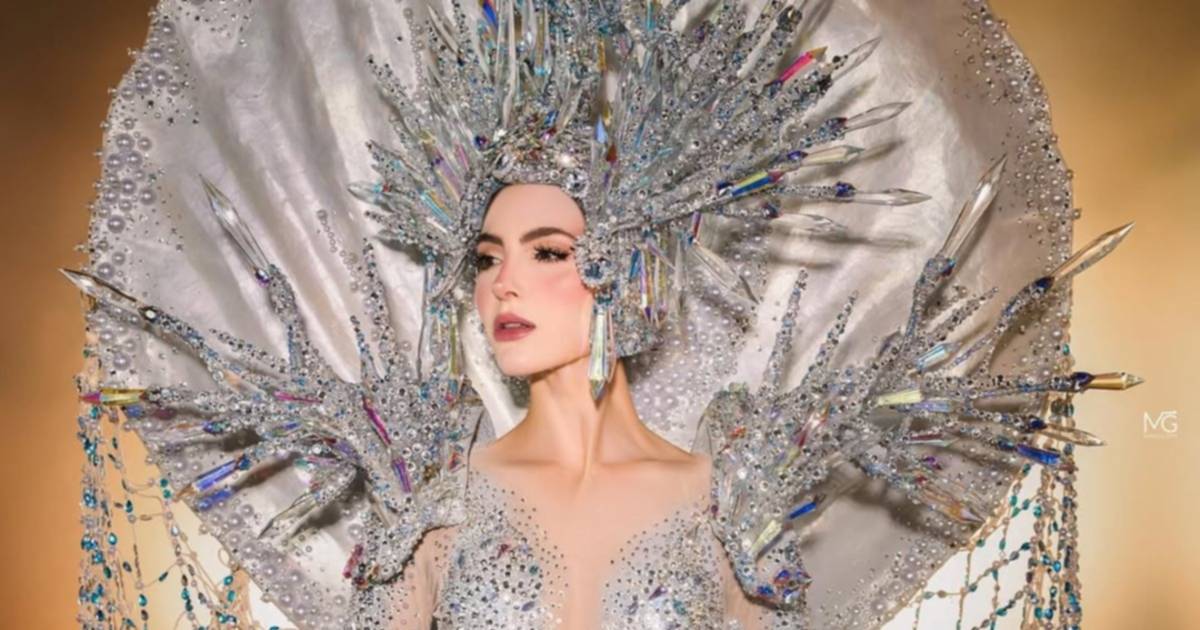 Stephany Abasali presentó su traje típico inspirado en Los Roques