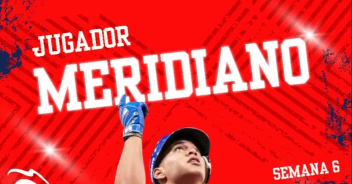 LVBP: ¡Jadher Areinamo es el jugador Meridiano de la semana!