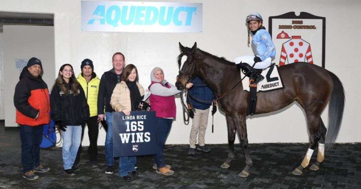 Linda Rice impone nueva marca para entrenadores en un año en Aqueduct